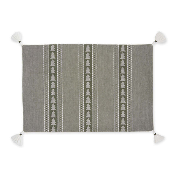 BALSAM FIR TREE JACQUARD PLACEMAT – Design Imports