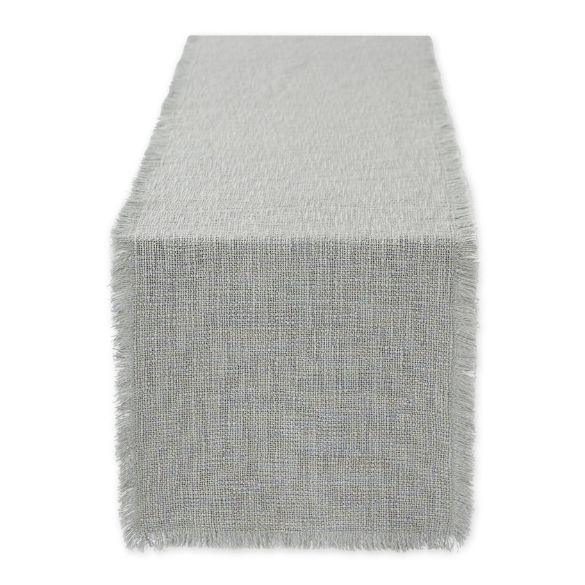 Light Rain Basket Fringe Table Runner – Design Imports